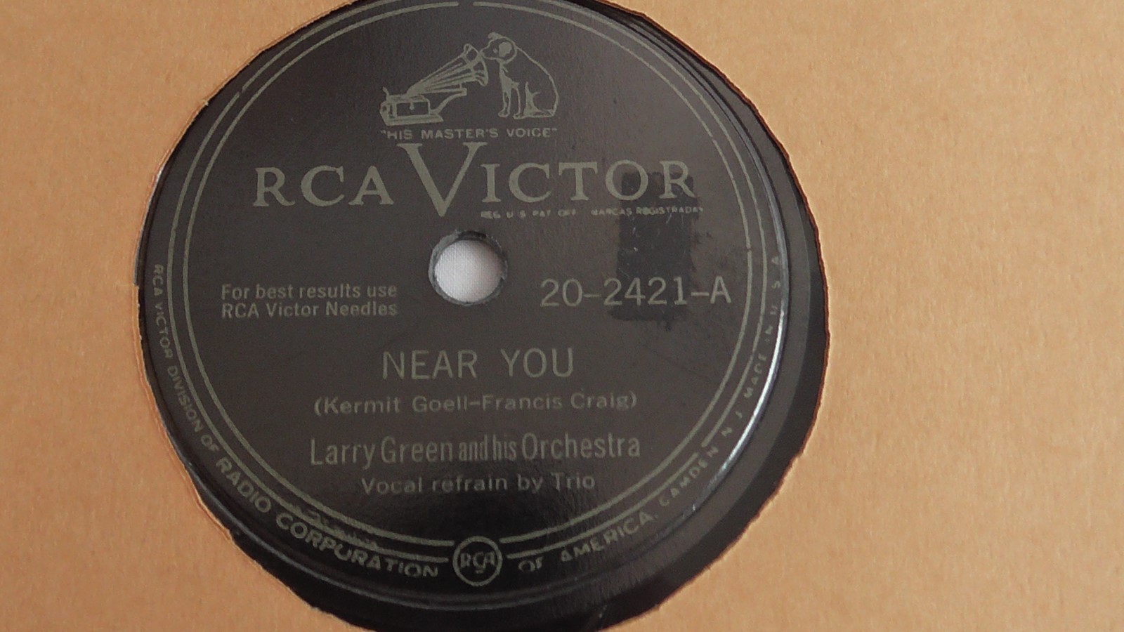Larry Green– 78rpm 10-inch single – RCA Victor #20-2421 | eBay