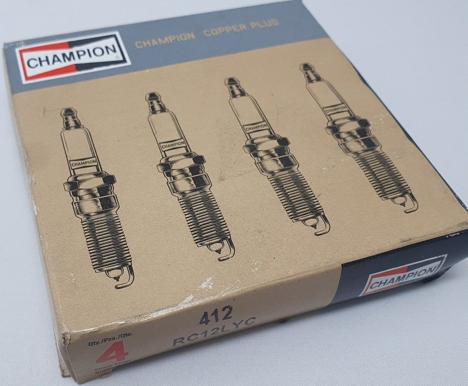Champion Copper Plus 412 RC12LYC Spark Plugs Qty 4 | eBay