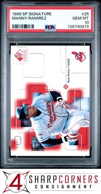 1999 SP SIGNATURE SP SIGNATURE #25 MANNY RAMIREZ POP 1 PSA 10 | eBay