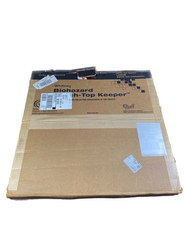 WHITNEY 6x6x10 inch Bench-Top Keepers Biohazard Containers BH2003 (50 ...