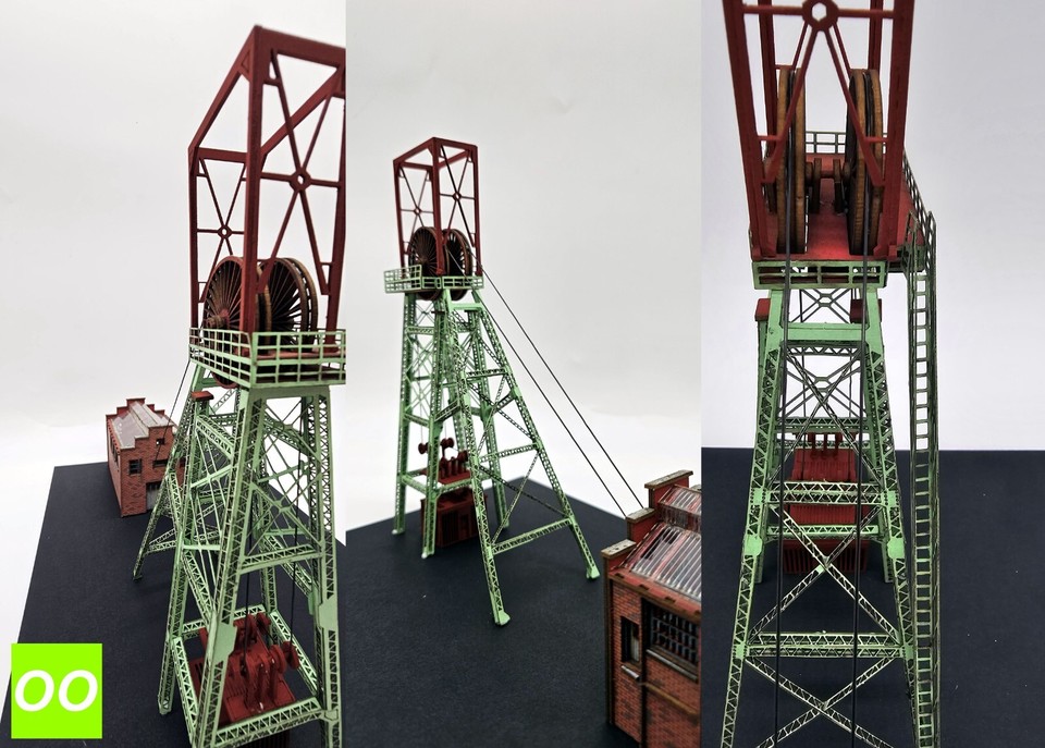 Modelux N GAUGE Bersham Colliery Pit Head Kit | eBay UK