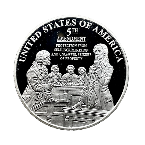 The Bill of Rights Silver Bullion Commemoratives 5th Amendment 1 Oz ...