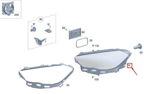 MERCEDES-BENZ GLA H247 AMG Front Left Headlight LHD A2479068301 NEW ...