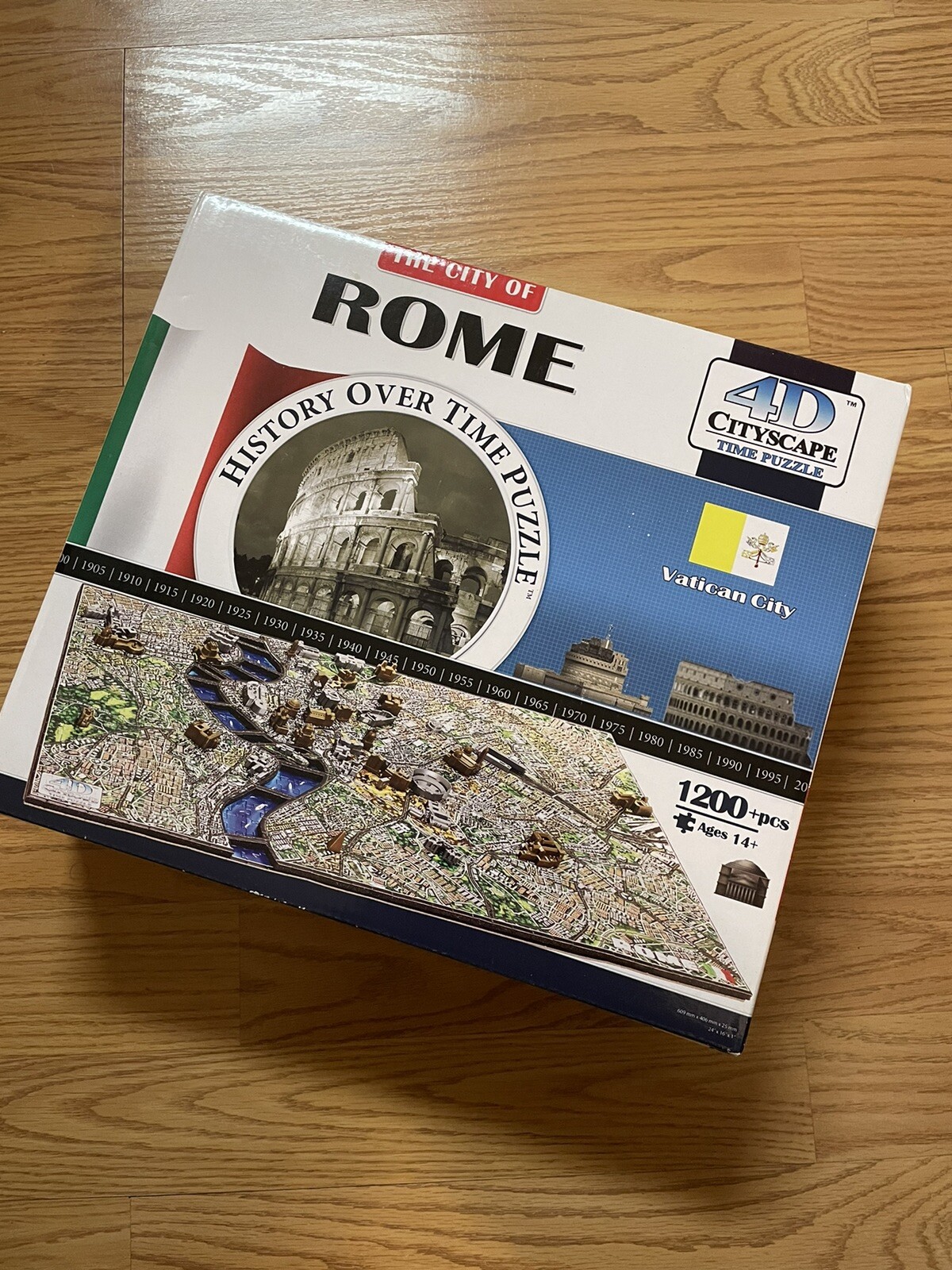 Rome 4D Cityscape Time Puzzle Vatican City 1200 pieces NEW Opened Box ...