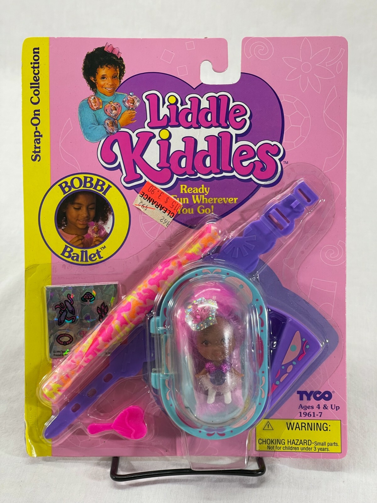 TYCO Liddle Kiddles Clip Ons Sherry Lacey Bobbie New Sealed Brown Skin ...