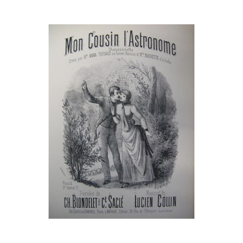 COLLIN Lucien Mon Cousin l'Astronome Chant Piano XIXe | eBay