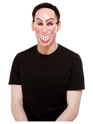 Smiffys Smiler Mask, Male, Beige | eBay