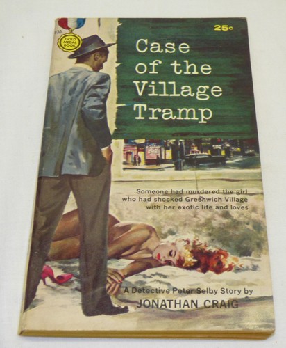 Vtg Jonathan Craig Case of the Village Tramp 1959 PB Pulp Novel Book ...