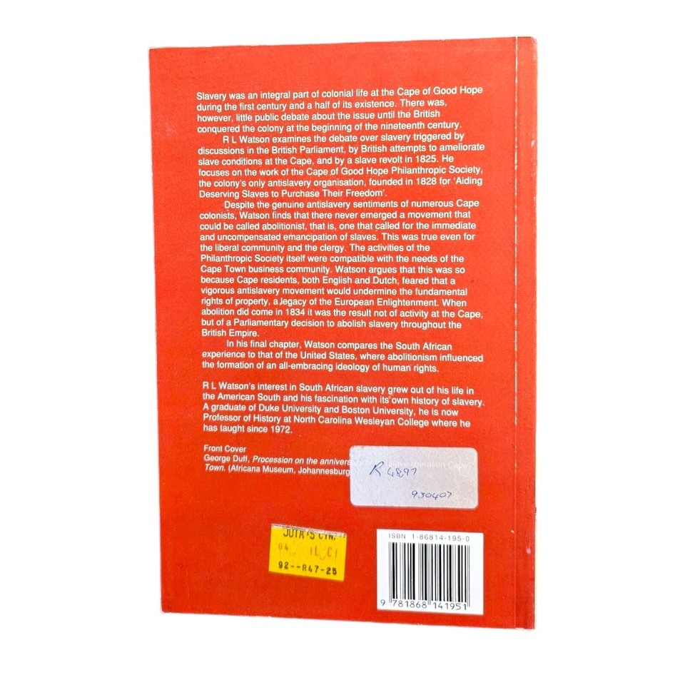 Watson, R. L. (Richard Lyness) (1945-) The Slave Question: Liberty and Property | eBay