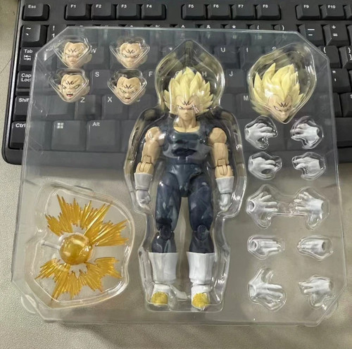 Black Hole & TK Custom SSJ Majin Vegeta Battle Super Saiyan 3.0 Figure ...