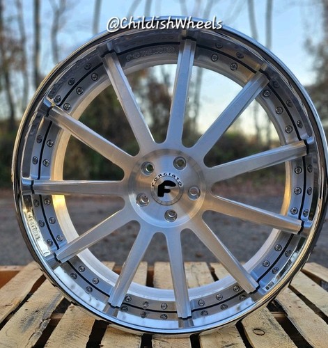 24" Inch Brushed Forgiato Undice Range Rover Land Rover 3pc Wheels Rims ...