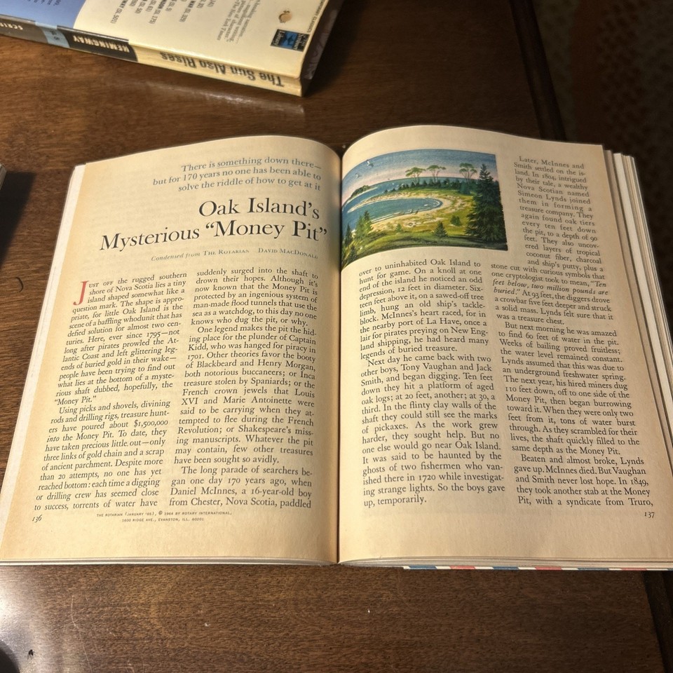 Readers Digest Magazine January 1965 Curse of Oak Island - Very Clean ...