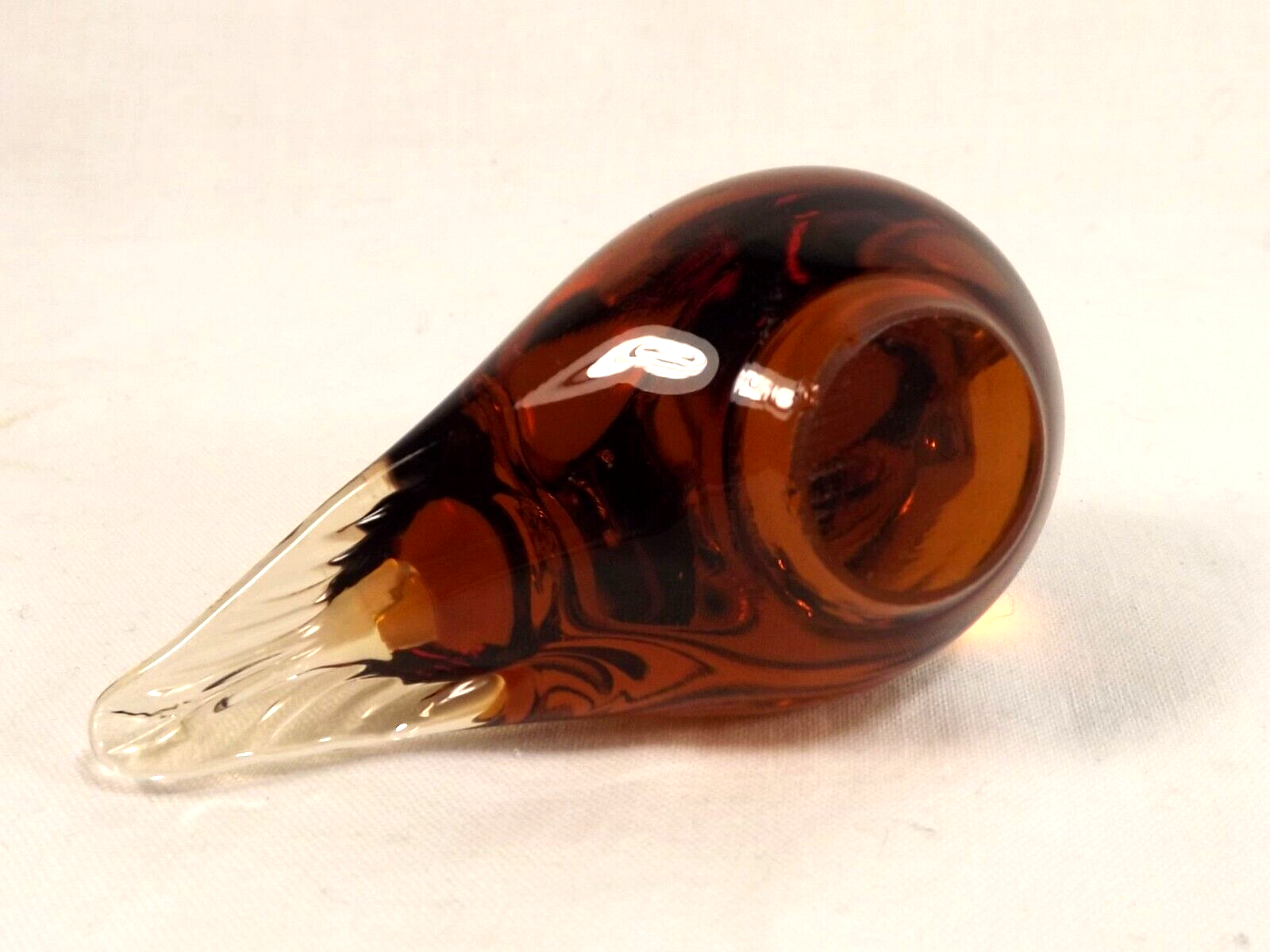 Amber Glass Bird Made in Sweden Sticker Collectible Figurine | eBay