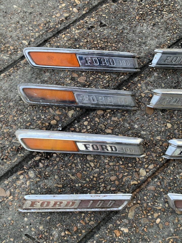 1967-72 Ford F100 Hood Emblem set Original OEM Lot Large Lot | eBay