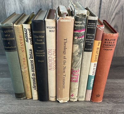 Lot of 10 Pastor Library Theology Books Christian Resources Vintage | eBay