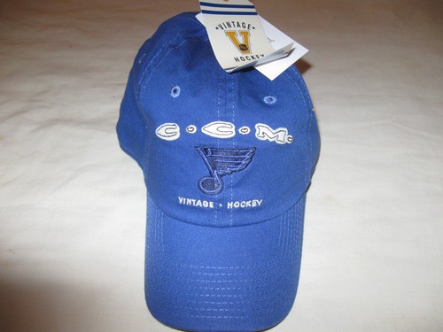 CCM Hockey Vintage Hat Cap Men's One Fit (Smaller Fit) NEW W/Tags Blue ...