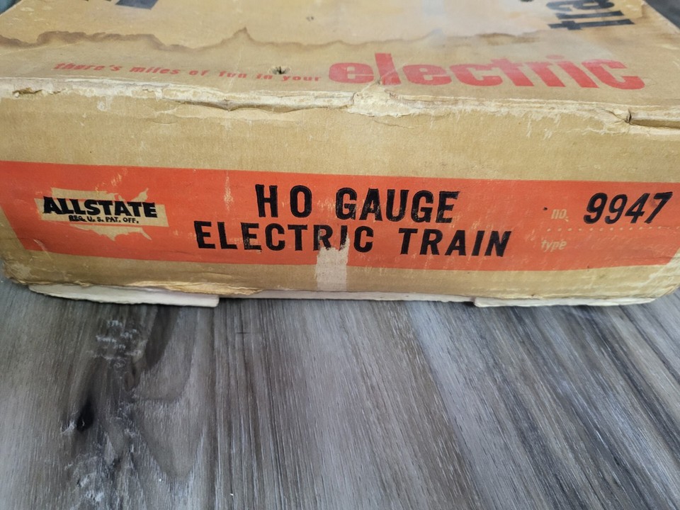 Vintage Allstate HO Guage Electric Train Set 9947 Sears Box & Manual | eBay
