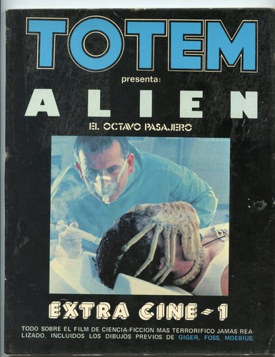 ALIEN (1979) on Special Issue Totem Magazine, Spanish, Giger, Moebius, Foss | eBay