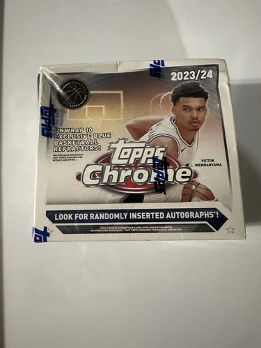 2023-24 Topps Chrome Basketball Trading Card Monster Box Wemby Auto | eBay