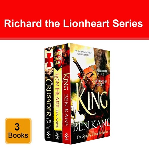 Richard the Lionheart Series 3 Books collection Set by Ben Kane ...