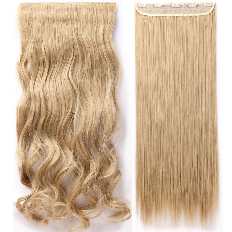 Extra Long 17-30" One Piece Clip In Hair Extensions Brown Blonde New As ...