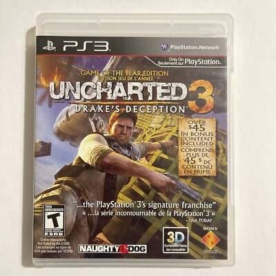 Uncharted 3 PlayStation 3 Drake’s Deception Game Of The Year Edition ...