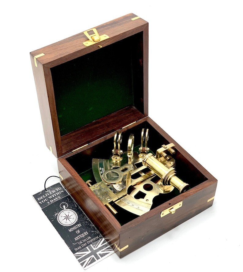 Pirate's Gift Decor Nautical Navigation Collection Brass Sextant With ...