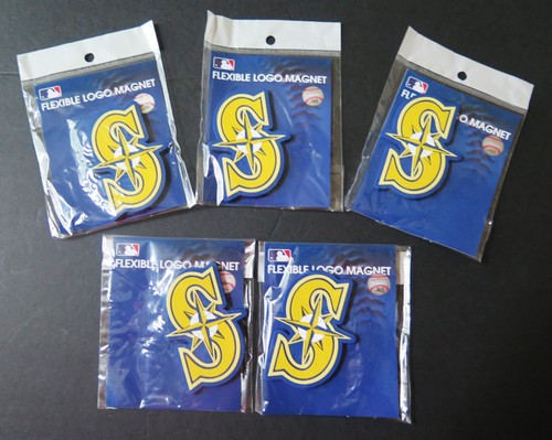 LOT OF SIX (6) SEATTLE MARINERS, FLEXIBLE MAGNETS FROM WINCRAFT ...