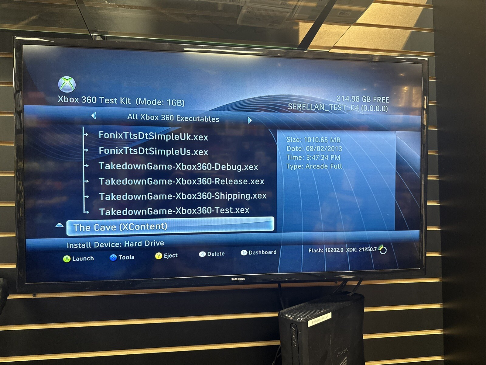 Xbox 360 S XDK 250GB Hard Drive 1486 Development Tool Console Dev Kit ...