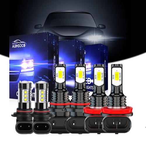 White For Ford Escape 2013-2015 LED Headlight Hi/Low + Fog Light Bulbs ...