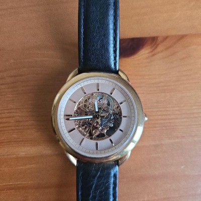 Fossil Automatic Skeleton Dial Pink Gold Women's Watch Fashion ...