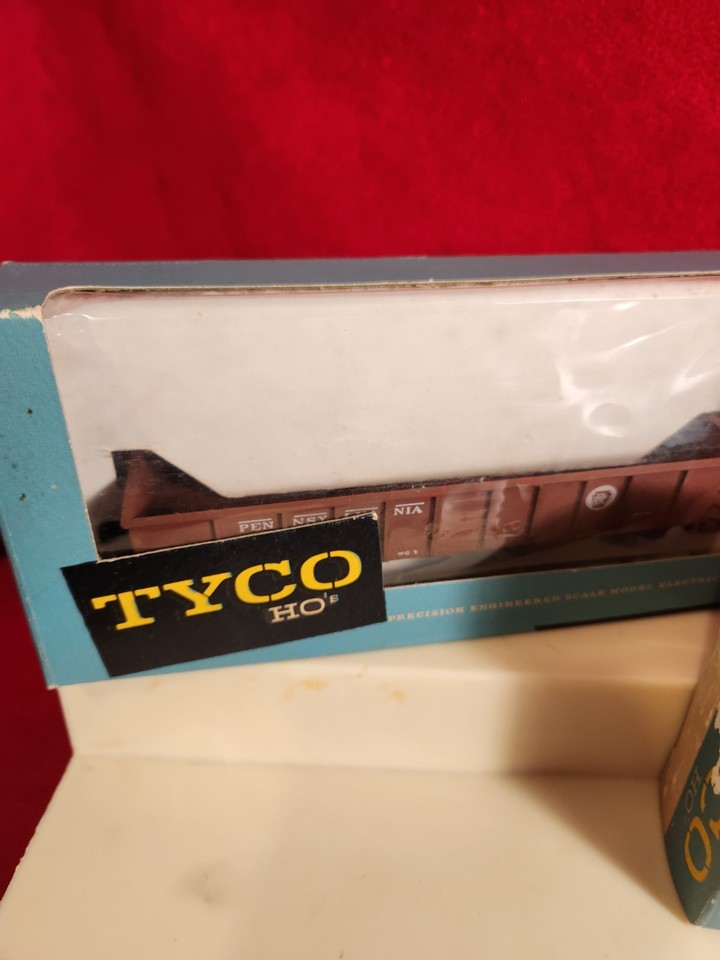 TYCO 2 BLUE BOXES Pennsylvania Gondola & Navy Flat | eBay