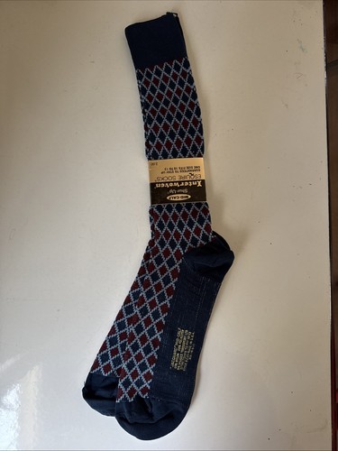 Vintage INTER WOVEN-NOS-10-13-Jacguard Mid Calf Socks | eBay