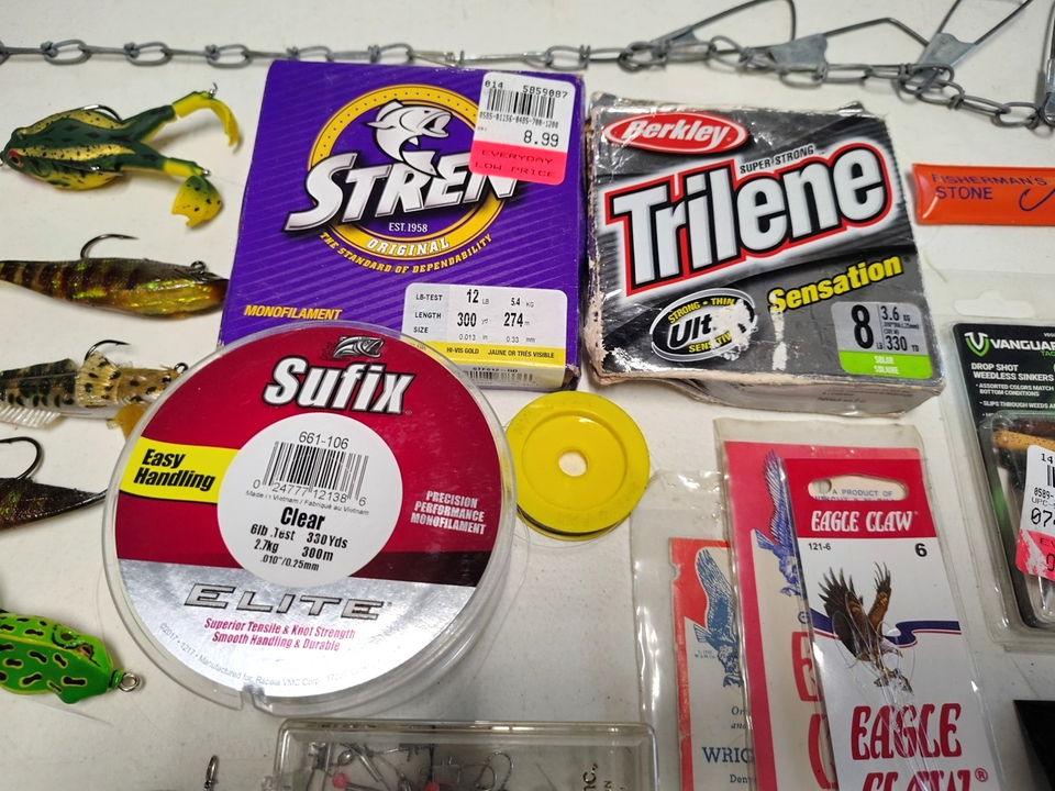 Fishing Lot #2 Spinners, Line, Hooks, Bobbers, & More Used & New | eBay