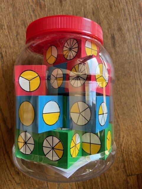 Lakeshore Fraction Math Cubes #FF832 w/ Activity Guide - 18 Cubes (38 ...