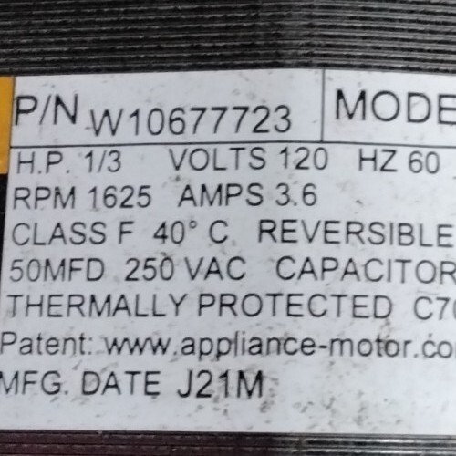 Whirlpool Washer Drive Motor Part # W10677723 | eBay