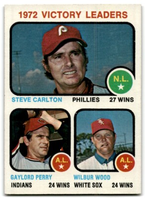 1973 Topps 1972 Victory Leaders Philadelphia Phillies/Cleveland Indians ...