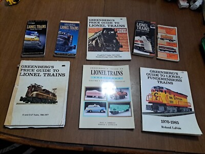 Greenberg's Guide To Lionel Trains Books Lot Of 8 | eBay