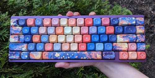 Neo65 Custom Keyboard 65%: Boba U4T Thocky + Starry Sky Keycaps (NEW ...