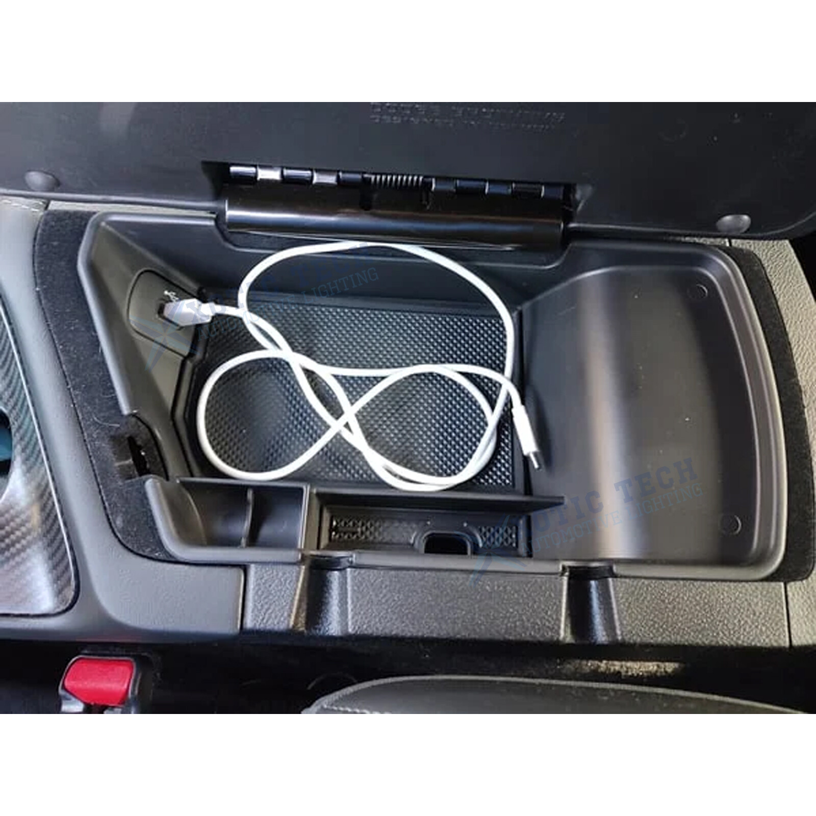 Armrest Cover Seat Box Organizer Tray Accessories For Dodge Challenger ...