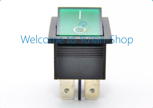 5pcs SOKEN RK1-01 16A/250VAC ON/OFF 4 Pins Rocker Switch Green Light # ...