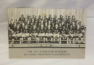1975 Team Photo of the Oakland Raiders Western Division Champions | eBay