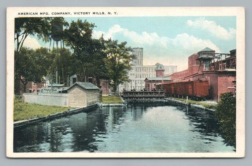 American Mfg. Company VICTORY MILLS New York~Saratoga Antique Textile ...