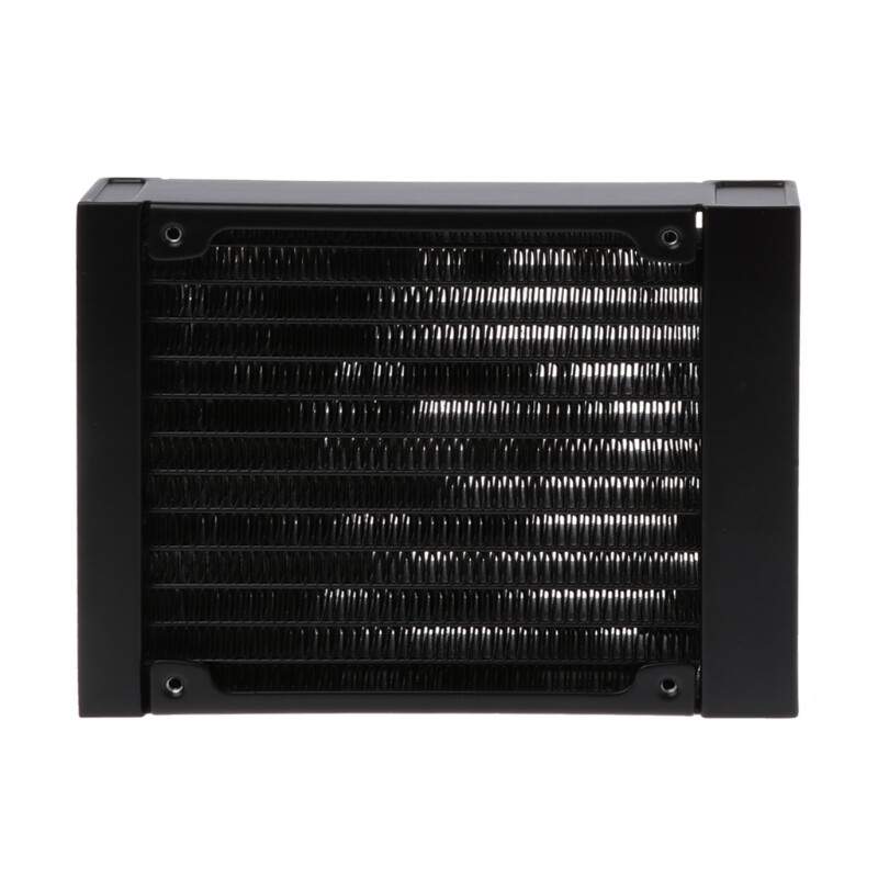 120mm Aluminum Computer Radiator Water 12 Tubes CPU Heat Sink Exchanger ...