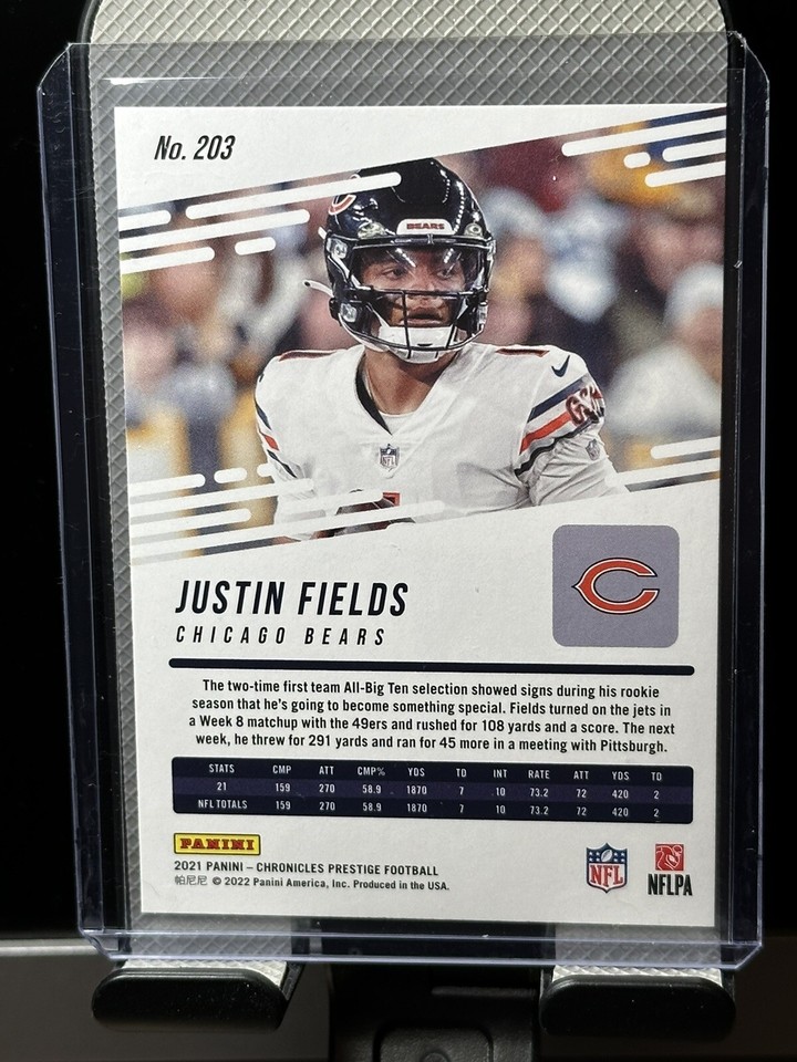 Justin Fields ROOKIE CARD 2021 Panini Prestige | eBay