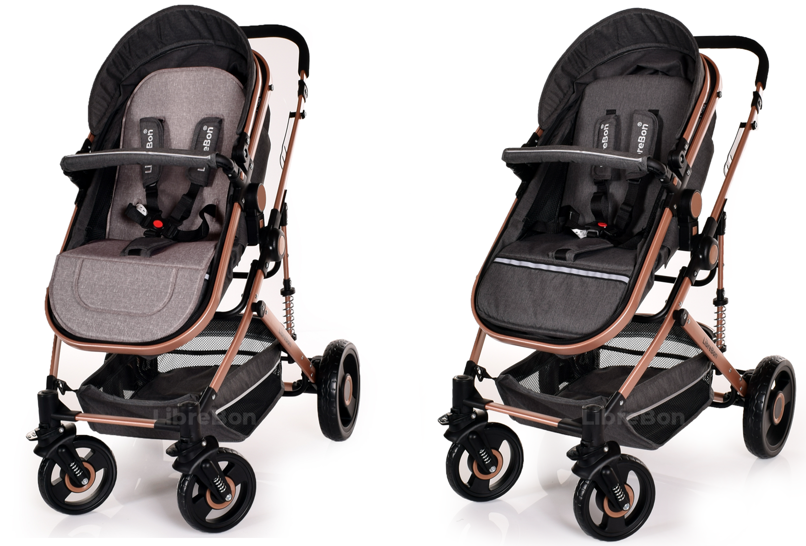Baby Buggy Pram Car Seat Included 3 in 1 Travel System Pushchair ...