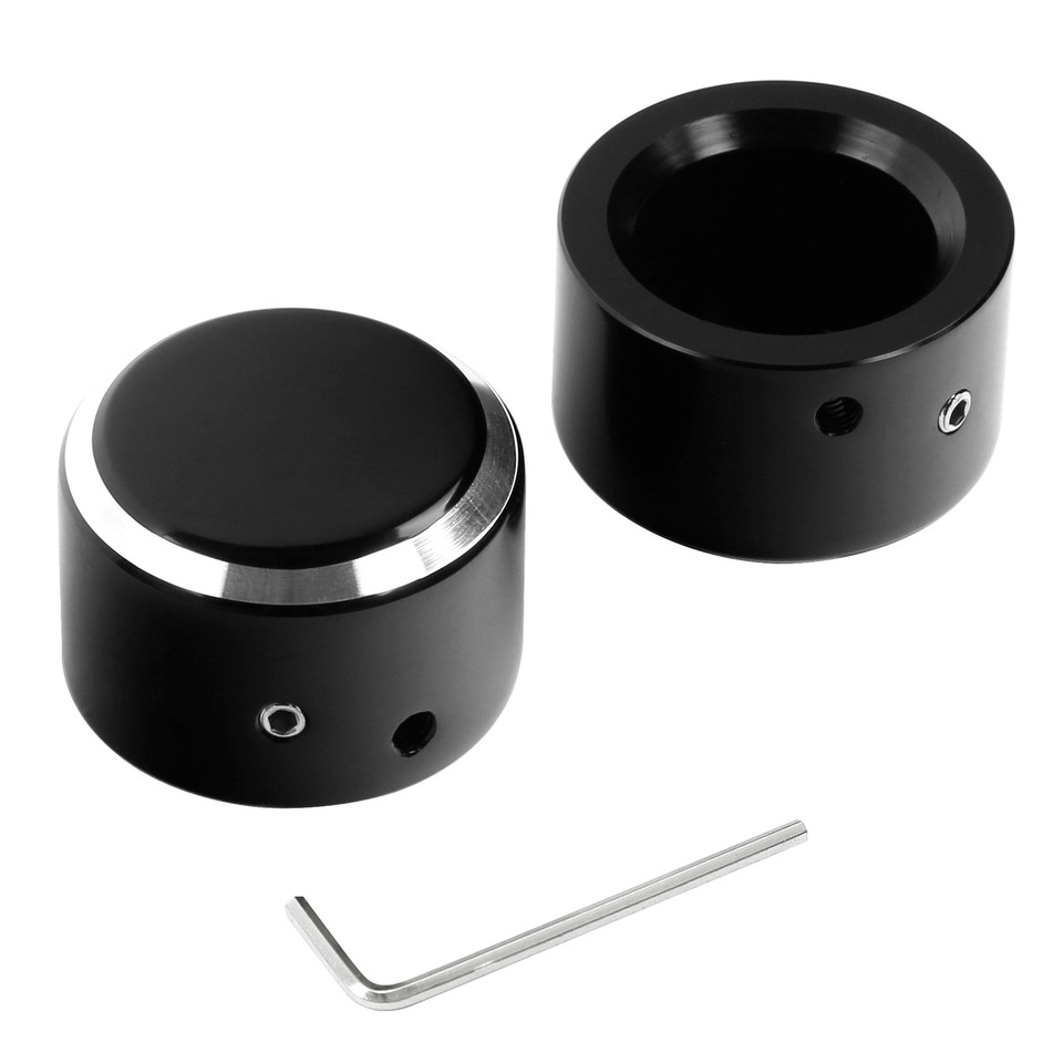 Front Axle Cap Nut Covers Fit For Harley Touring Road Glide Softail ...
