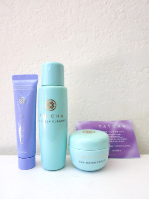 Lot of (4) Tatcha Minis The Water Cream Deep Cleanser Rice Wash & Silk ...