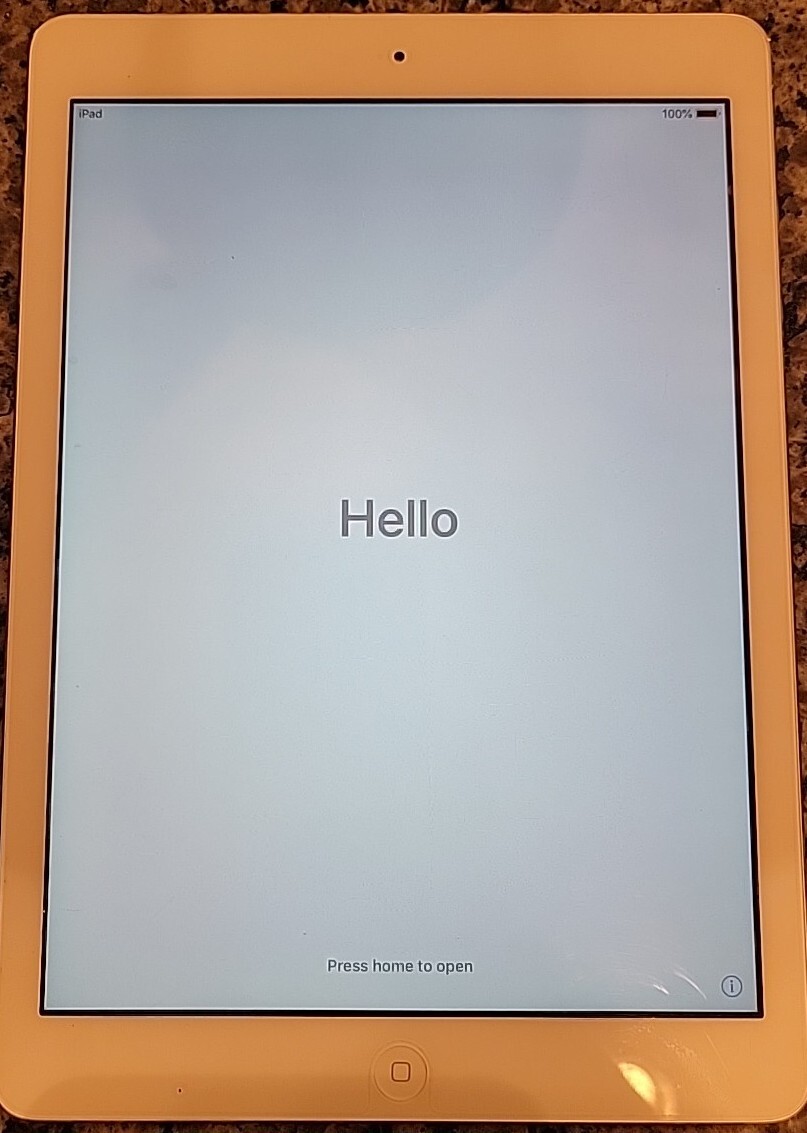 Apple iPad Air A1474 9.7" Tablet - Wi-Fi ONLY - 16GB - MD788LL/B ...