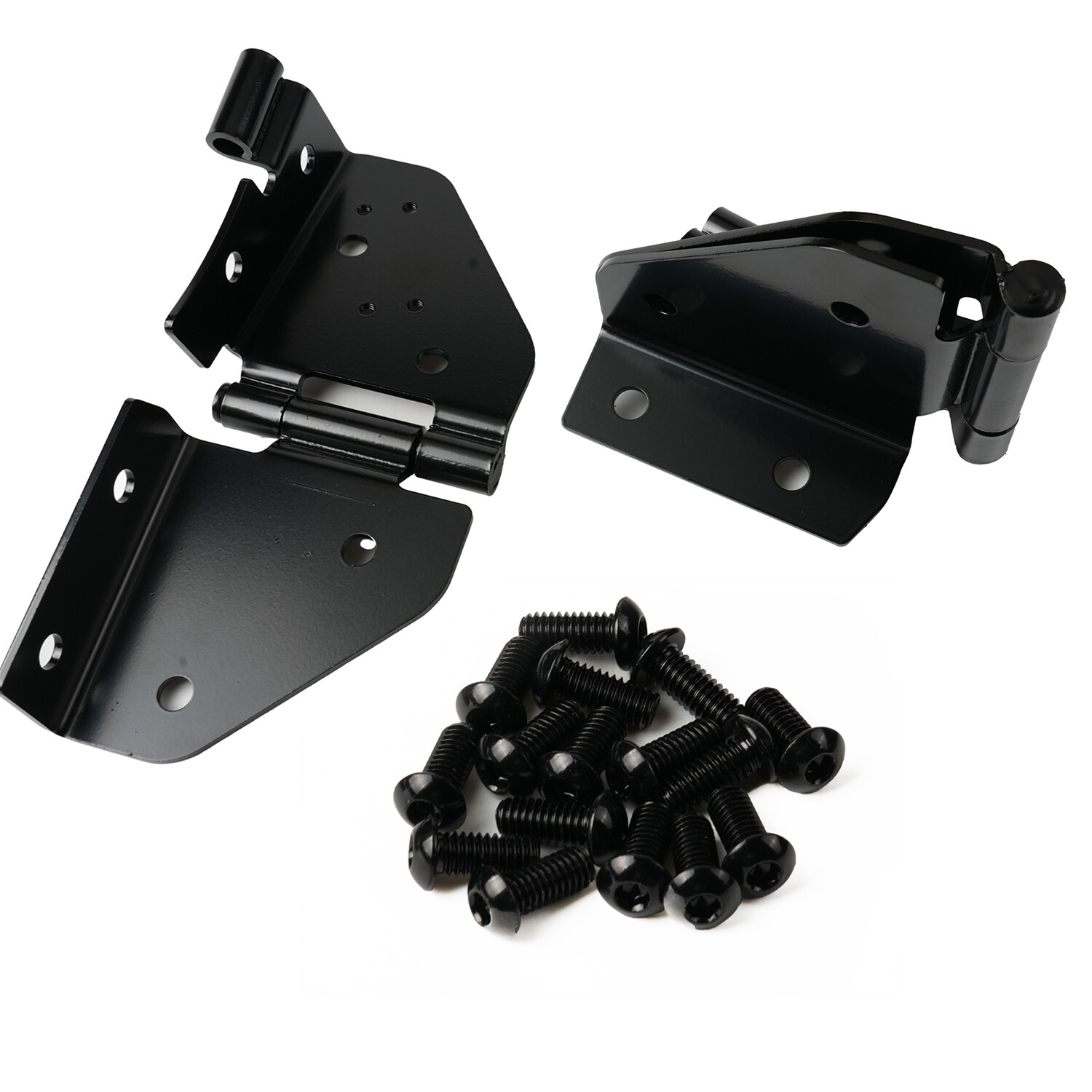 For Jeep Wrangler YJ CJ 76-95 Windshield Frame Hinges Hinge Pair Black ...